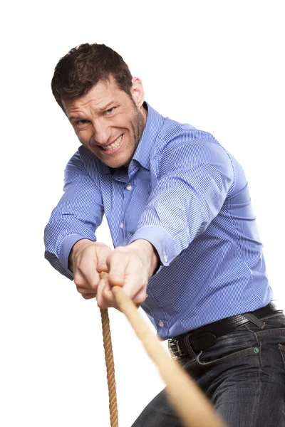 Man holding rope Stock Photo by ©VGeorgiev 20923197