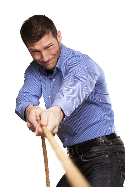 Man holding rope Stock Photo by ©VGeorgiev 20923197