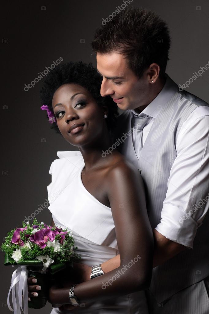 Multiracial wedding couple — Stock Photo © VGeorgiev #33502899 Multiracial wedding couple — Stock Photo © VGeorgiev #33502899