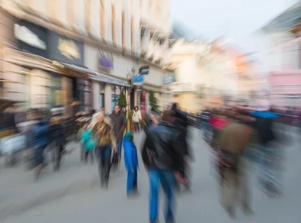 Hurrying crowd of people - Stock Image - Everypixel