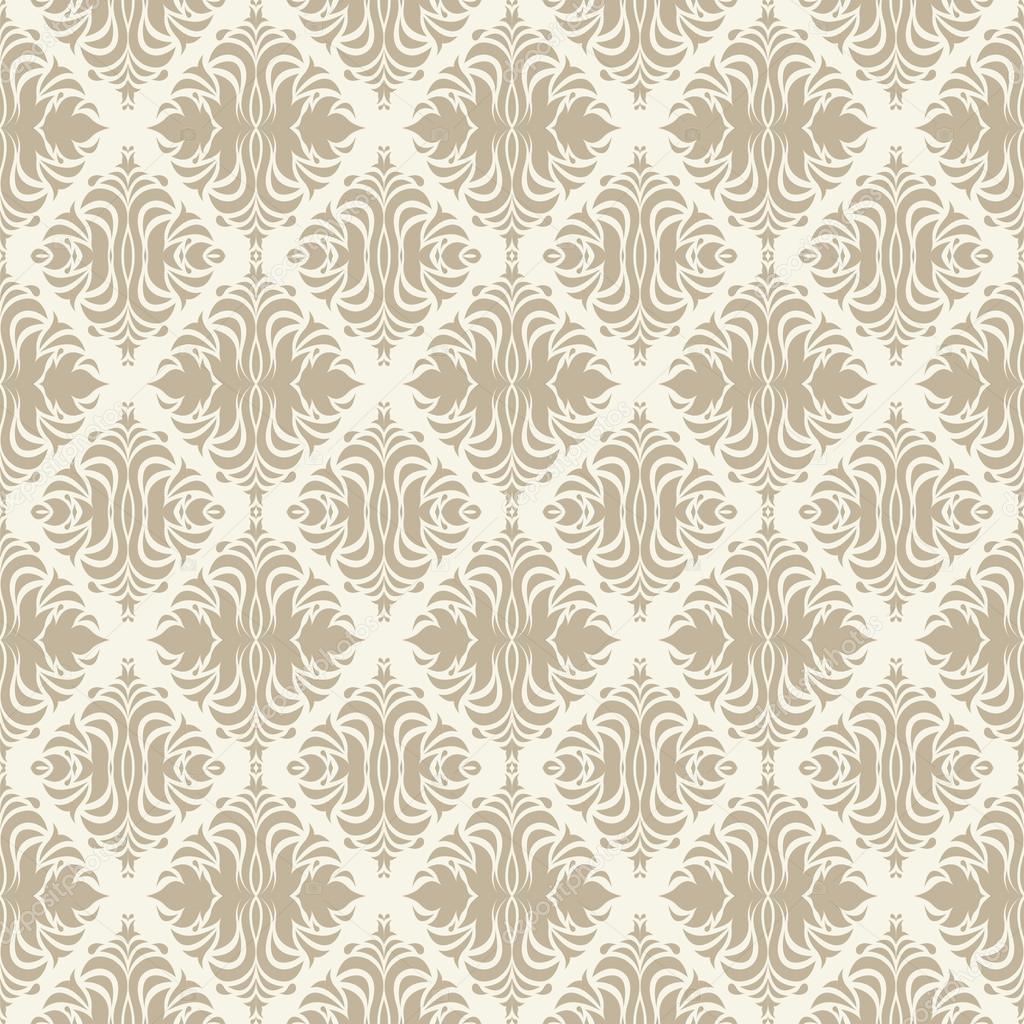 Seamless beige background from a floral ornament Stock Vector by ...