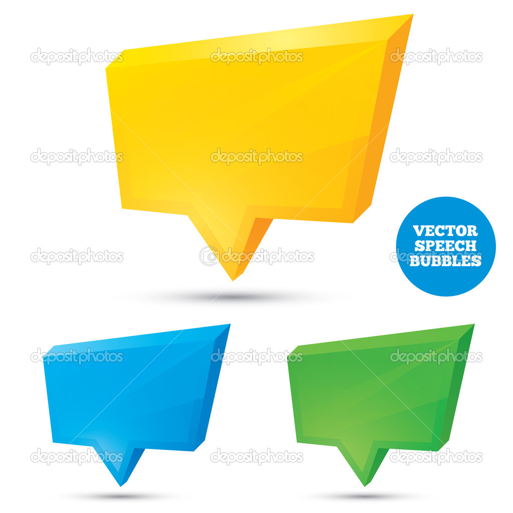 Colorful 3d speech bubbles. Illustration. — Stock Photo © Blankstock ... Colorful 3d speech bubbles. Illustration. — Stock Photo © Blankstock ...