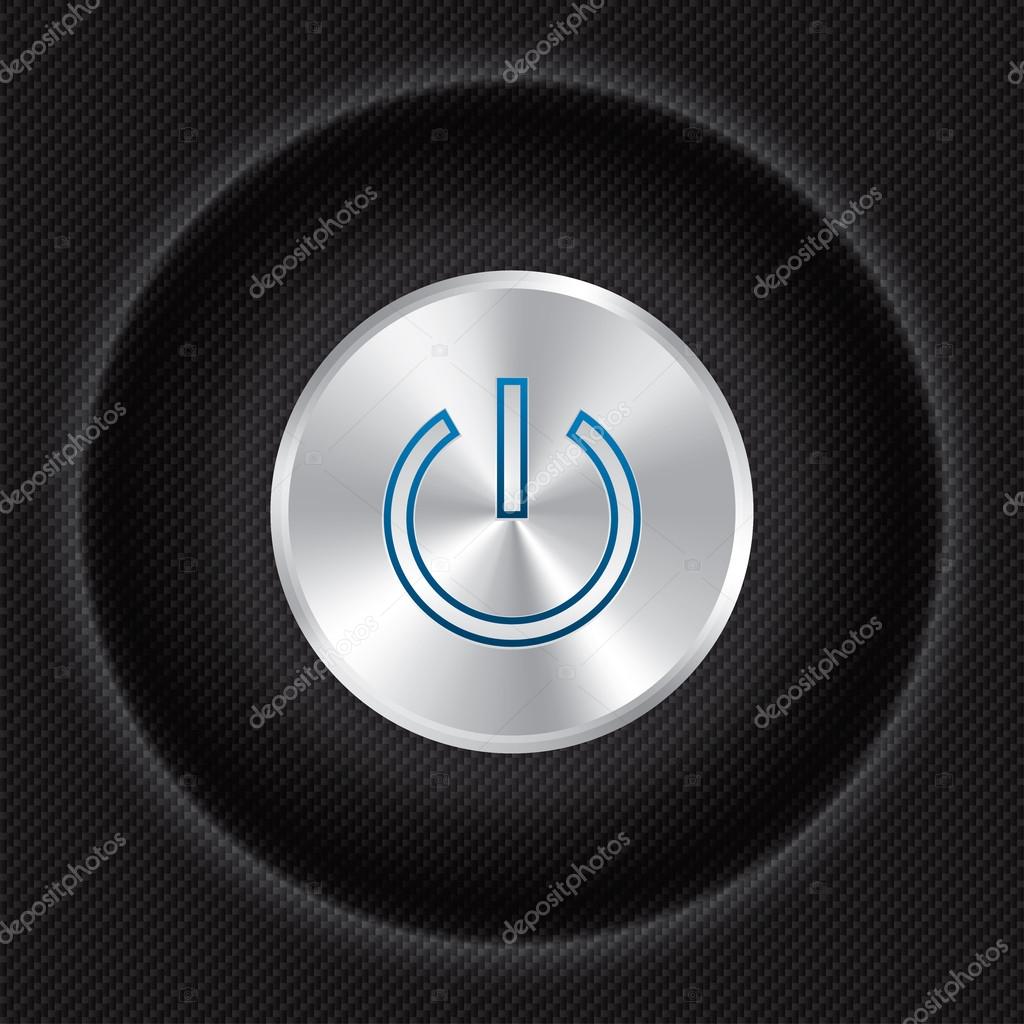 Power button on Carbon fiber background. Stock Photo by ©Blankstock ...