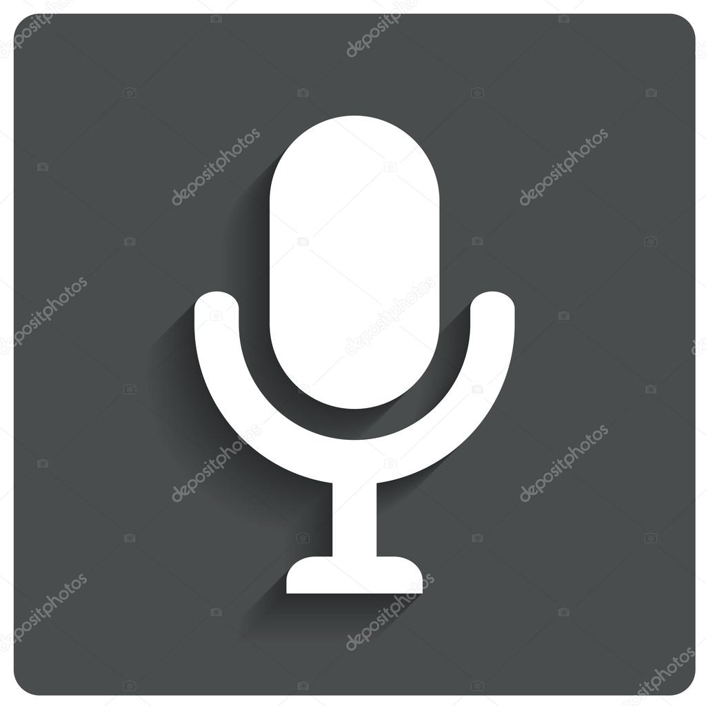 Microphone icon. Speaker symbol. Live music. — Stock Vector ...