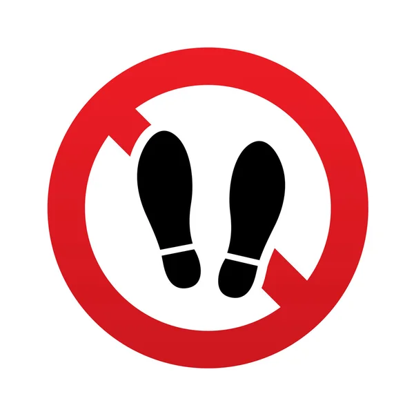 No Feet Allowed Sign