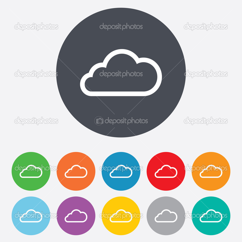 Cloud sign icon. Data storage symbol. — Stock Photo © Blankstock #39682501