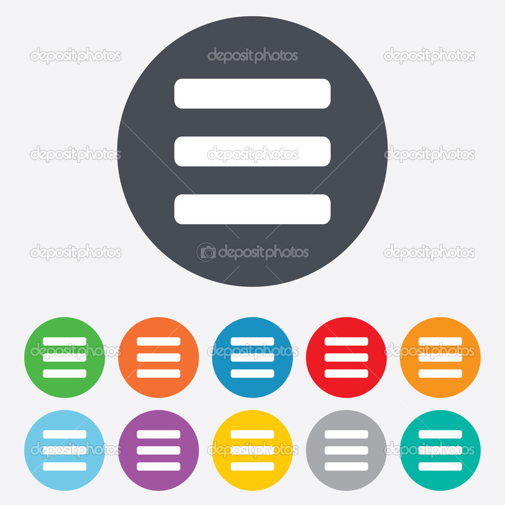 List sign icon. Content view option symbol. Stock Photo by ©Blankstock ...