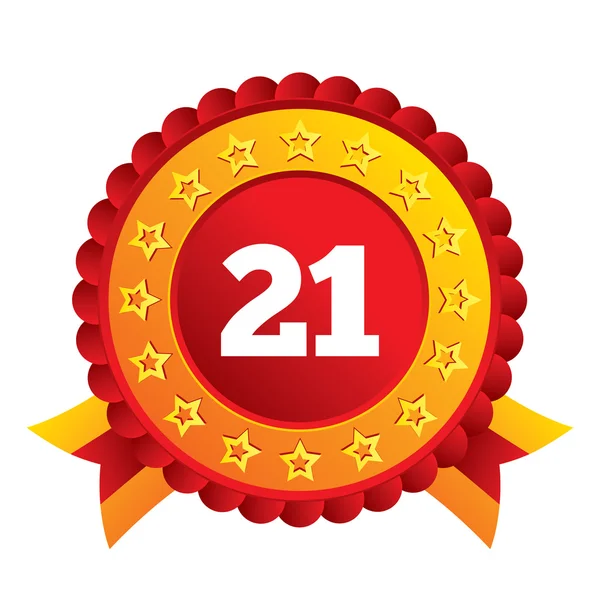 21 years old sign. Adults content. Stock Vector Image by ©Blankstock ...