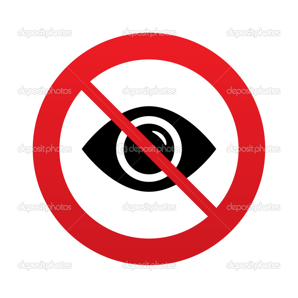 Don`t look. Eye sign icon. Visibility. — Stock Vector © Blankstock ...