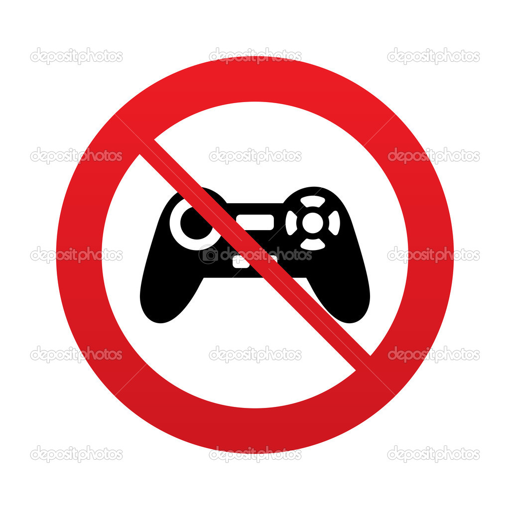 No Video Games Sign