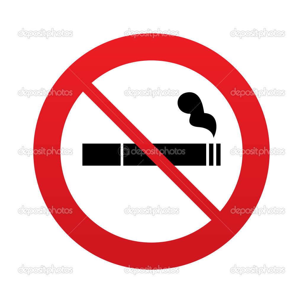 Tidak ada ikon tanda merokok. Simbol rokok . Vektor Stok oleh ...