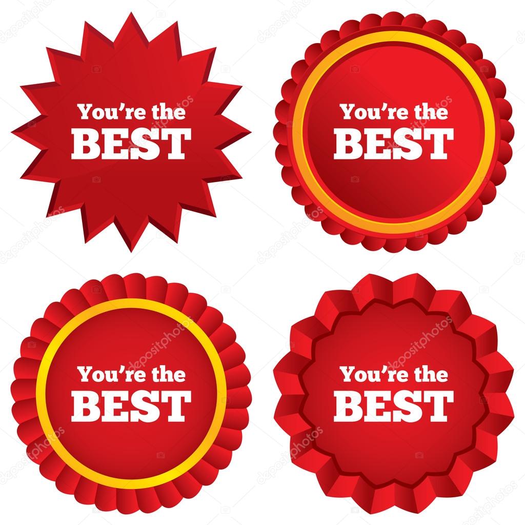 You are the best icon. Customer award symbol. Stock Vector by ...