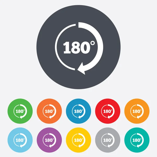 Winkel 180 Grad Zeichen Symbol. Mathematisches Symbol der Geometrie ...