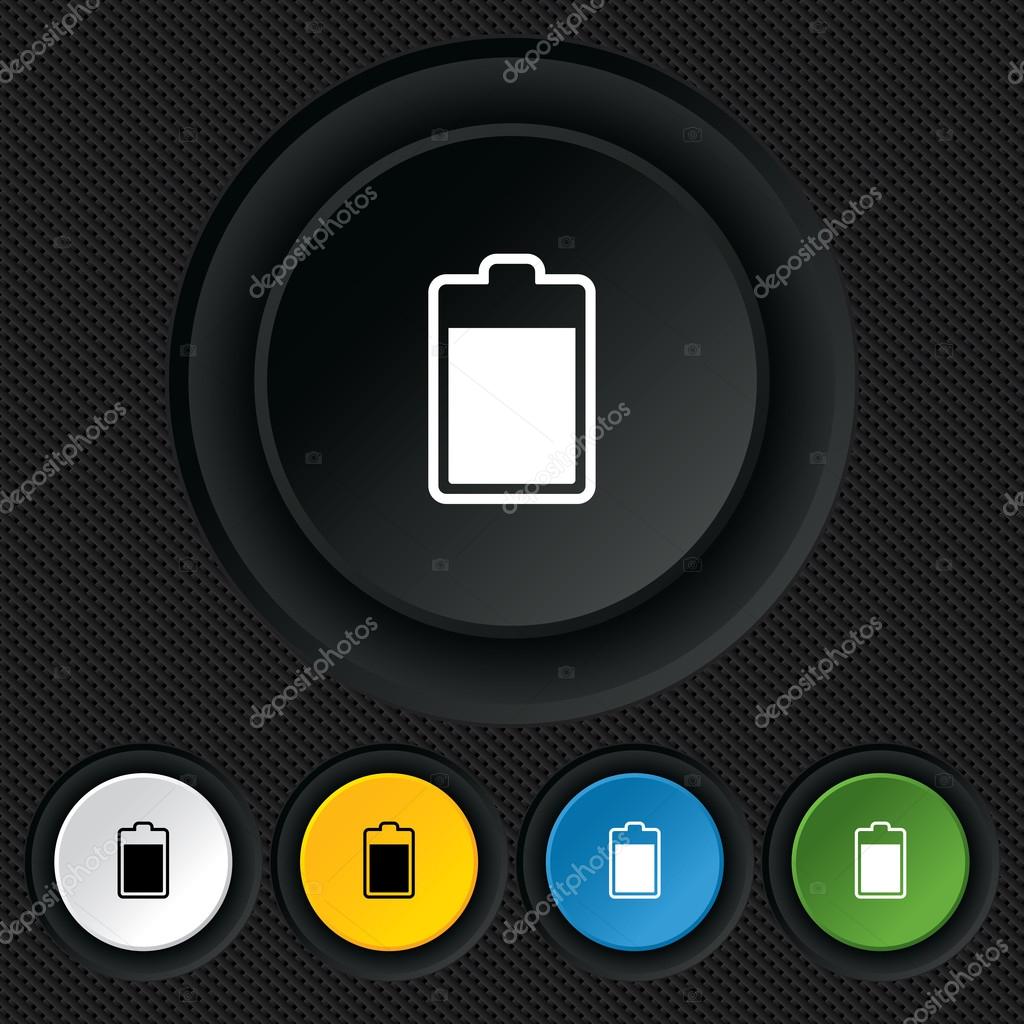 Battery level sign icon. Electricity symbol. Stock Vector by ...