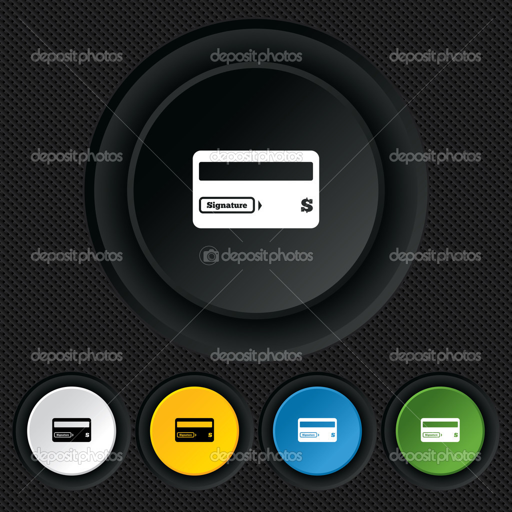 Credit card sign icon. Debit card symbol. Stock Vector Image by ...