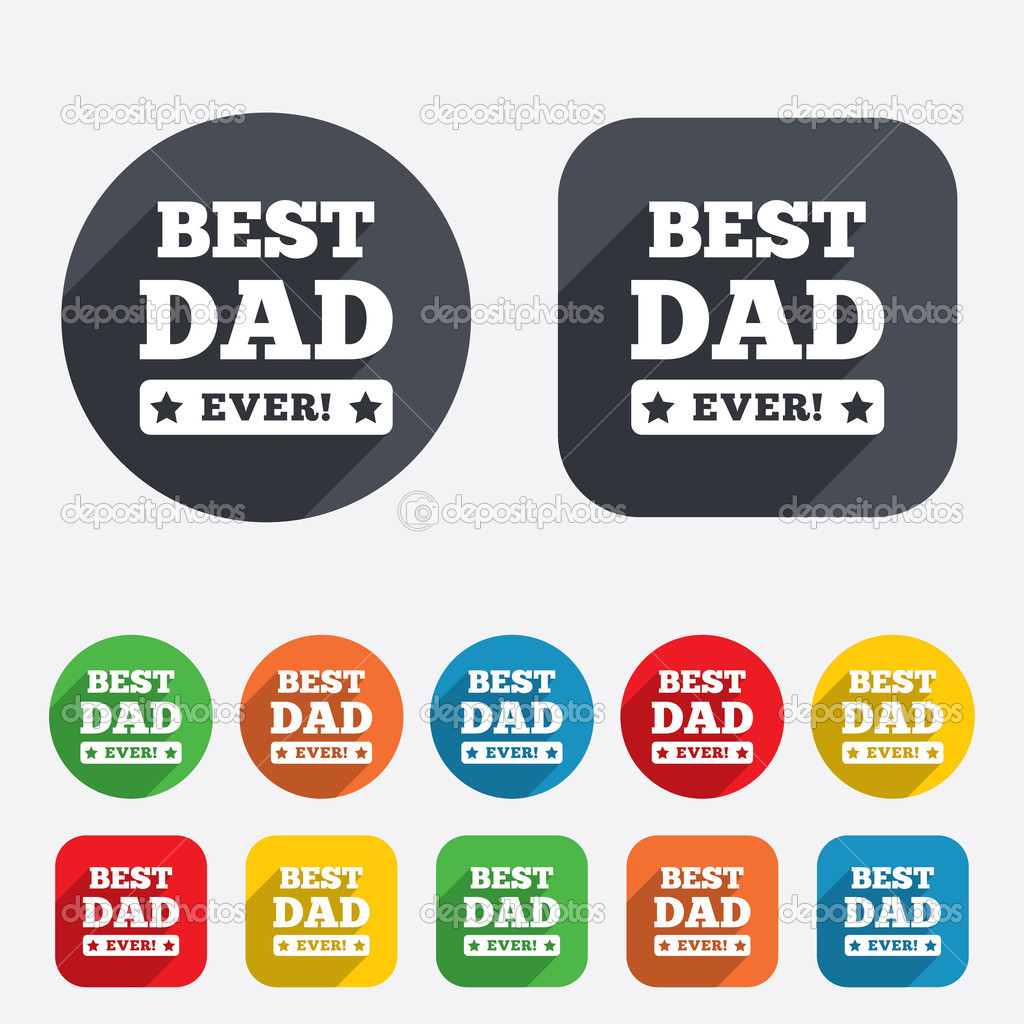 Best father ever sign icon. Award symbol. — Stock Photo © Blankstock ...