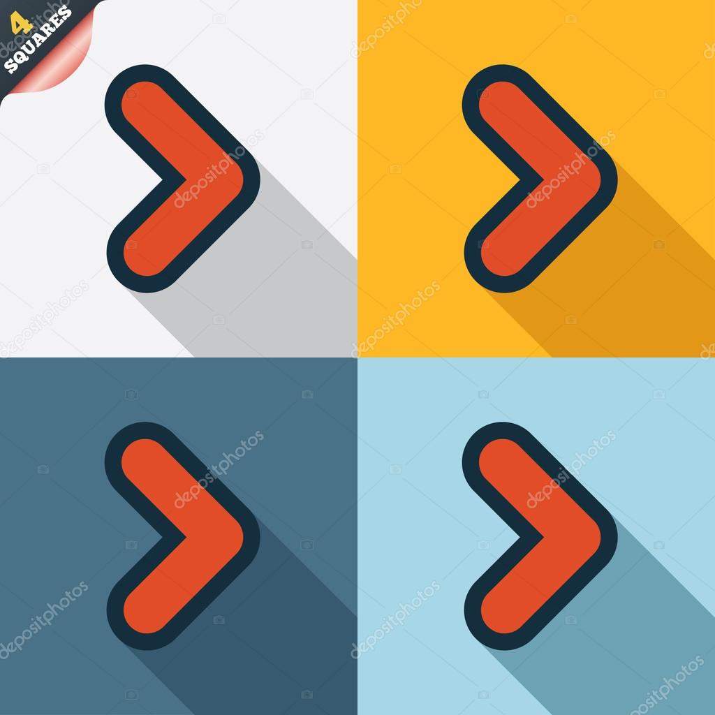 Signo de flecha icono. Siguiente botón. Símbolo de navegación 2024