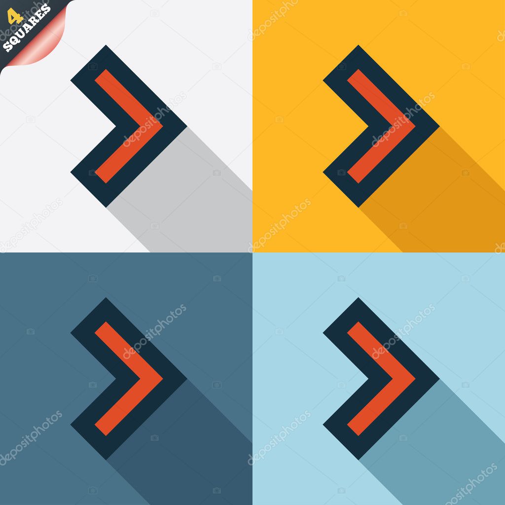 Signo de flecha icono. Siguiente botón. Símbolo de navegación 2024