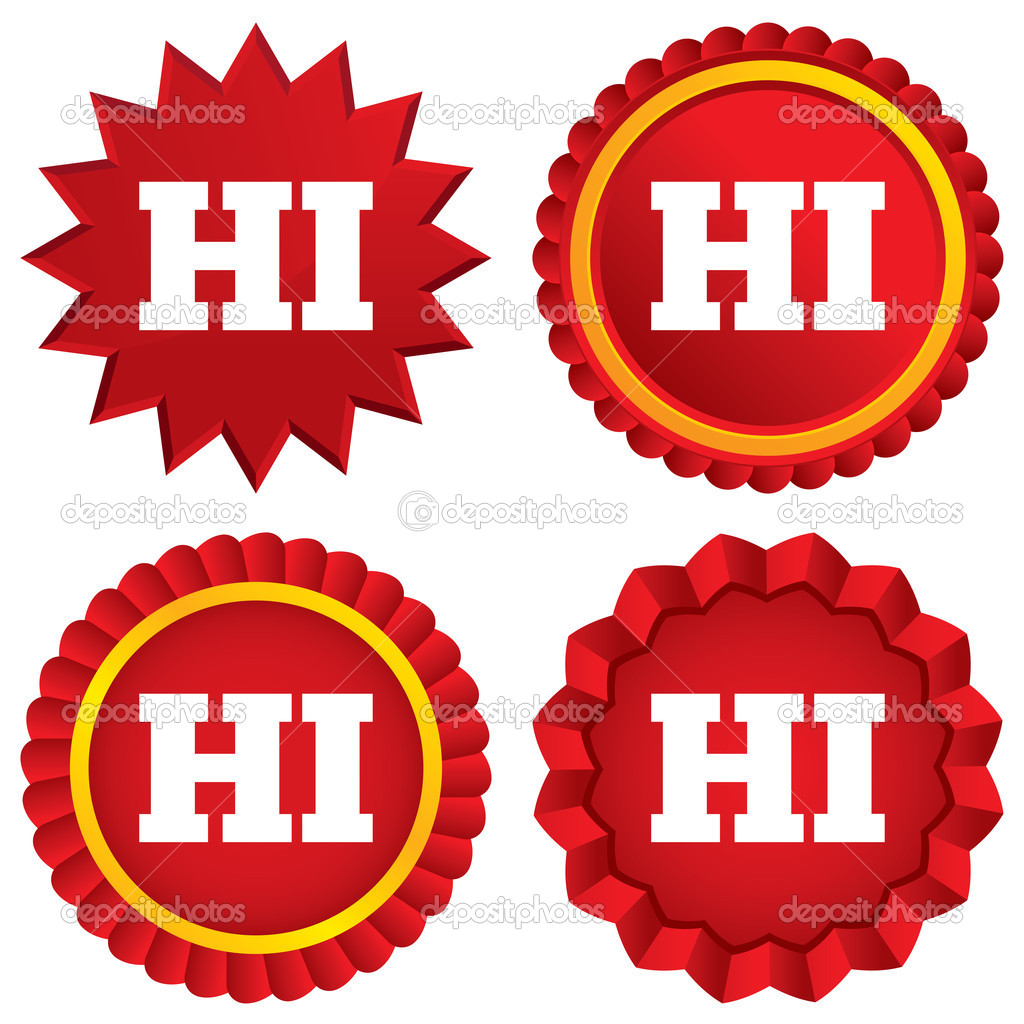 Hindi language sign icon. HI India translation — Stock Photo ...