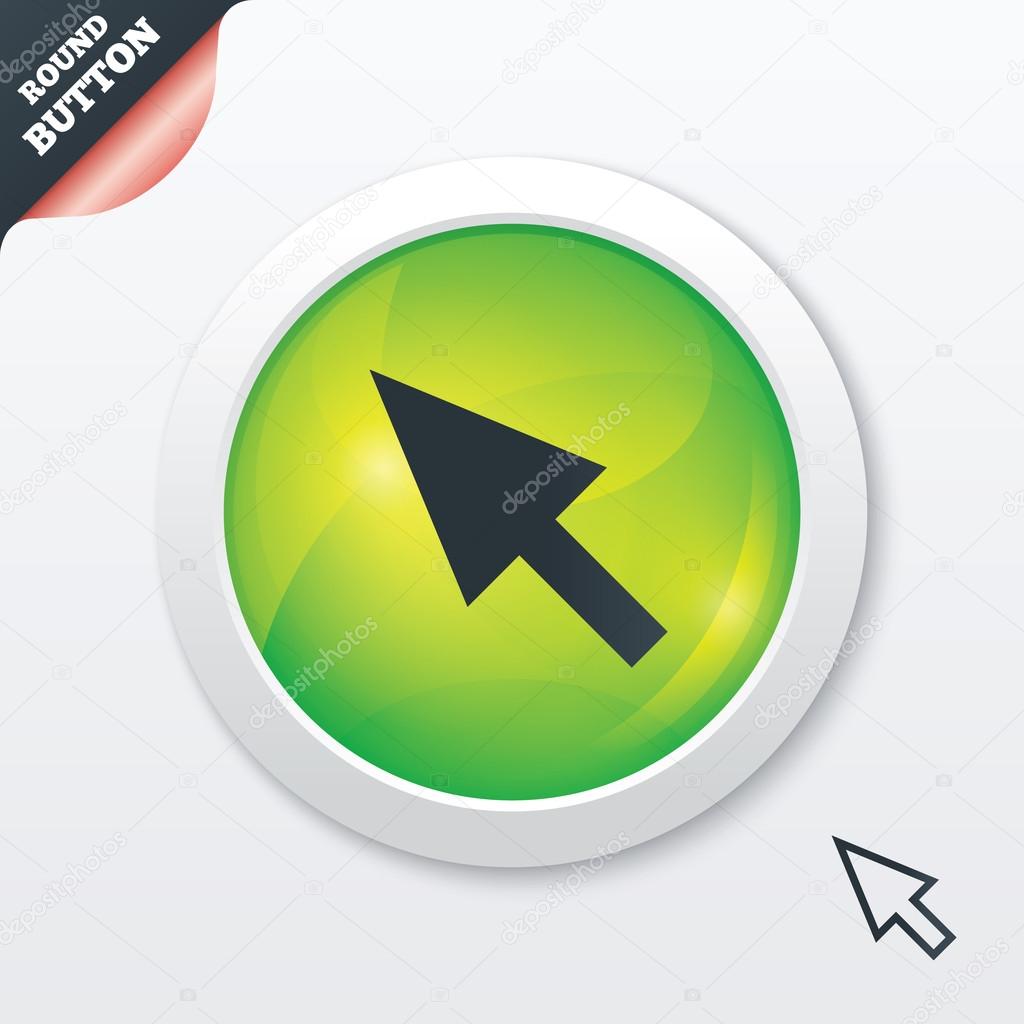 Icono de signo del cursor del ratón. Símbolo de puntero . Vector de ...