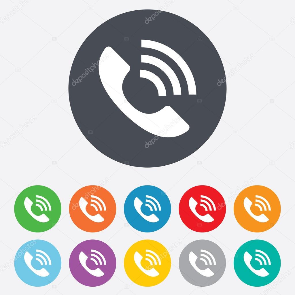 Phone sign icon. Support symbol. — Stock Photo © Blankstock #43204909