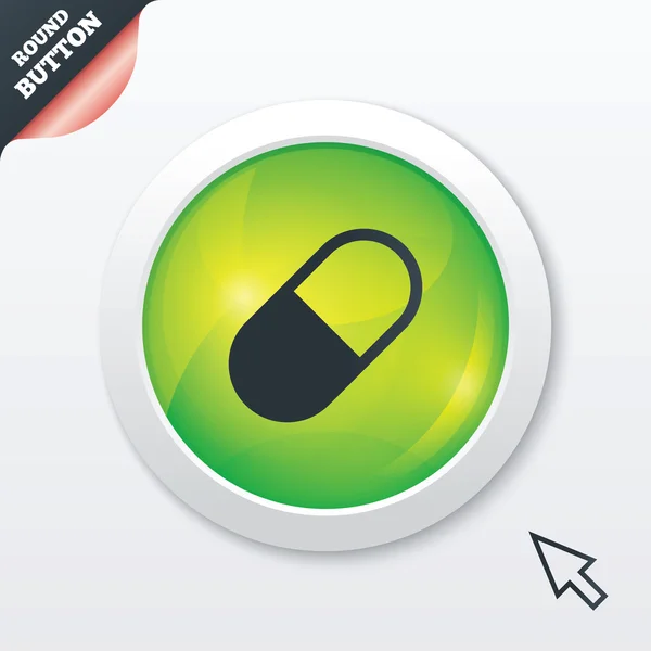 Medical pill sign icon. Drugs symbol. Stock Vector by ©Blankstock 43248519