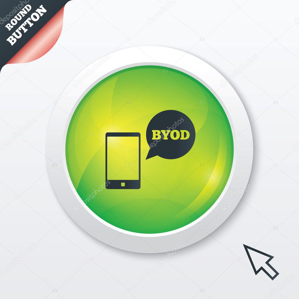 BYOD sign icon. Bring your own device symbol. Stock Vector by ...