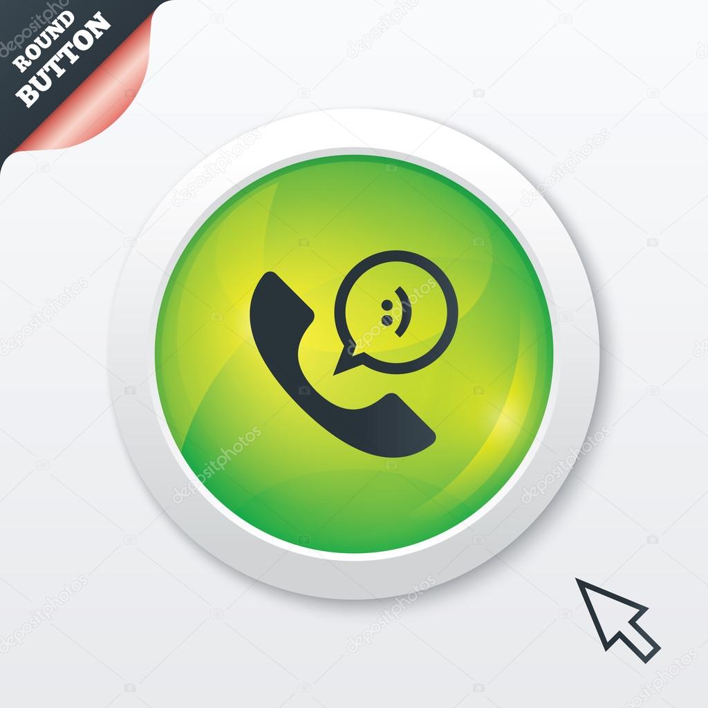 Phone sign icon. Support symbol. Stock Vector by ©Blankstock 44146913