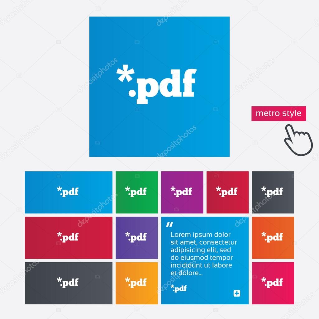 PDF file document icon. Download pdf button. — Stock Photo © Blankstock ...