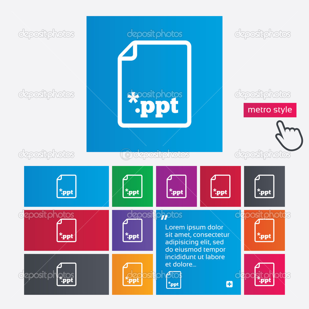 File presentation icon. Download PPT button. — Stock Photo © Blankstock ...