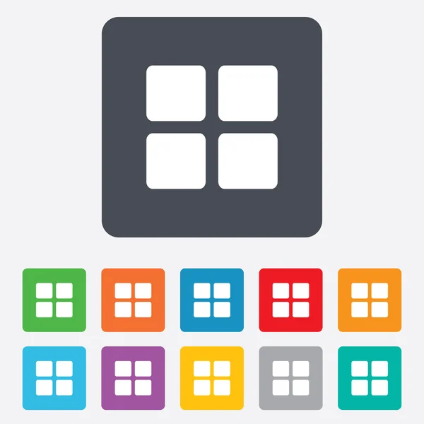 Thumbnails icon. Gallery view option symbol. Stock Vector Image by ...