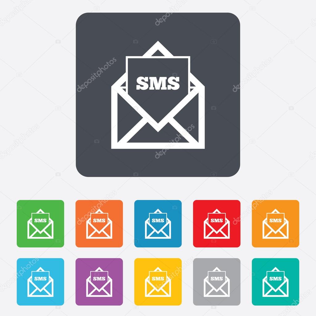 Mail icon. Envelope symbol. Message sign. Stock Vector by ©Blankstock ...