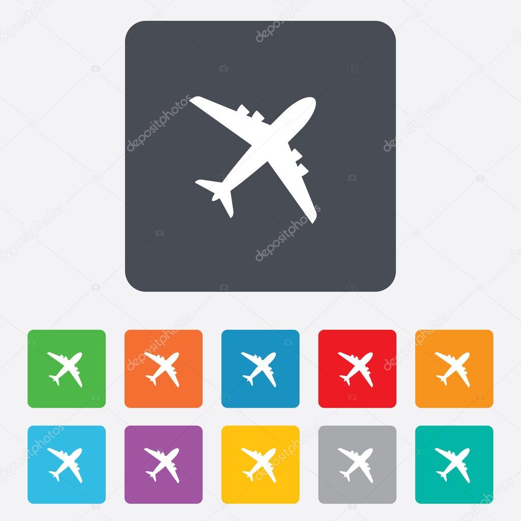 Vliegtuig teken. vliegtuig symbool. reizen-pictogram. stockvector door ...