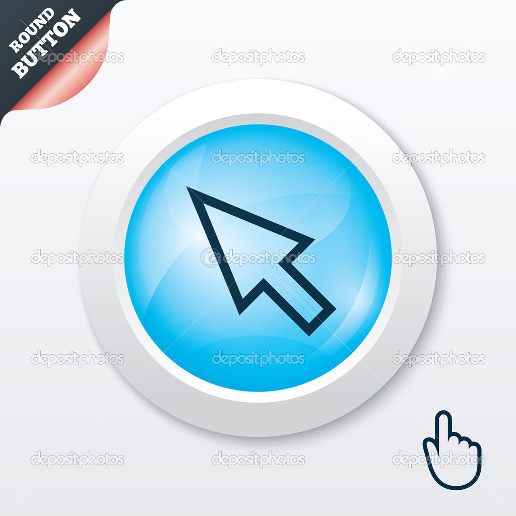 Ikon tanda kursor tetikus. Simbol penunjuk . Vektor Stok oleh ...