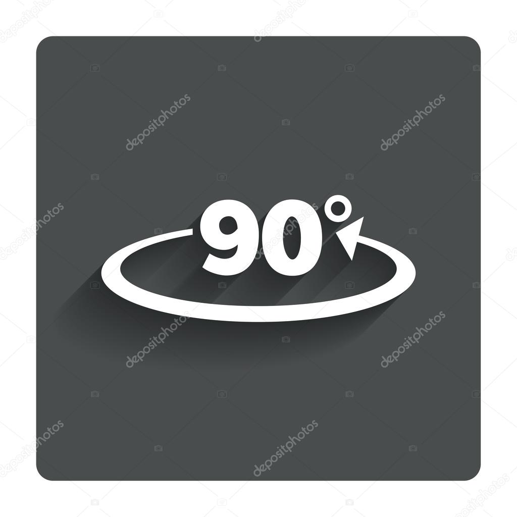 Angle 90 degrees sign icon. Geometry math symbol Stock Vector by ...