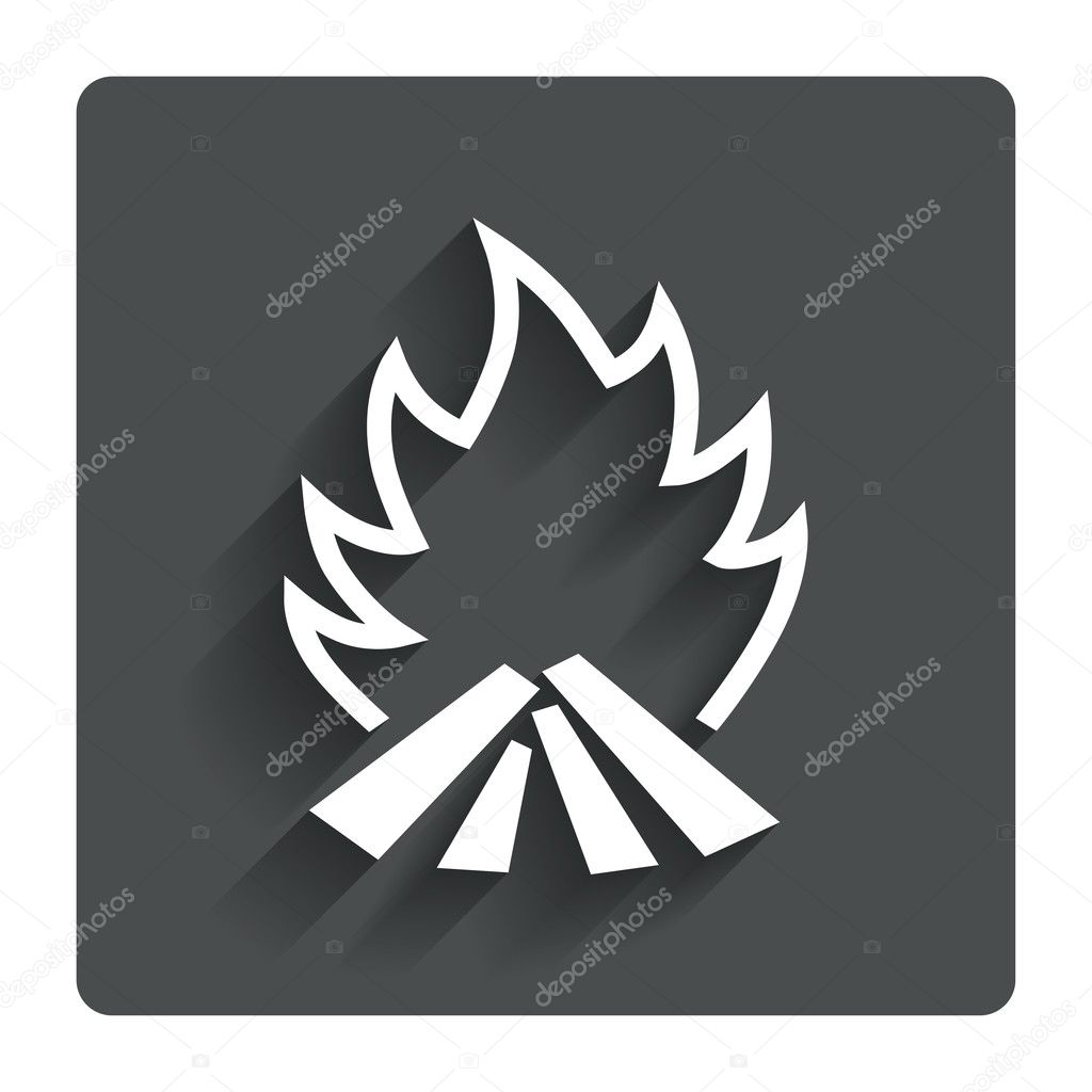 Ícone de sinal de chama de fogo. Símbolo térmico . Vetor de ©Blankstock ...