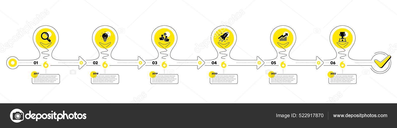 Business Infographic Timeline Steps Workflow Process Diagram Research ...