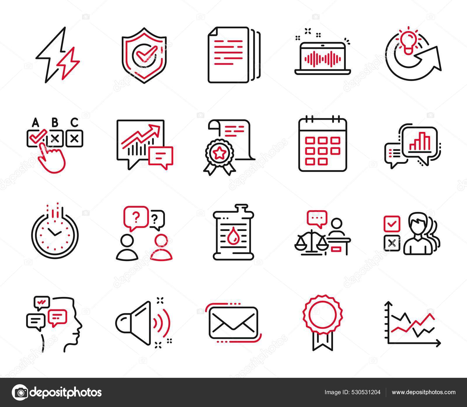 Vector Set Education Icons Related Time Confirmed Diagram Chart Icons Stock Vector by ...