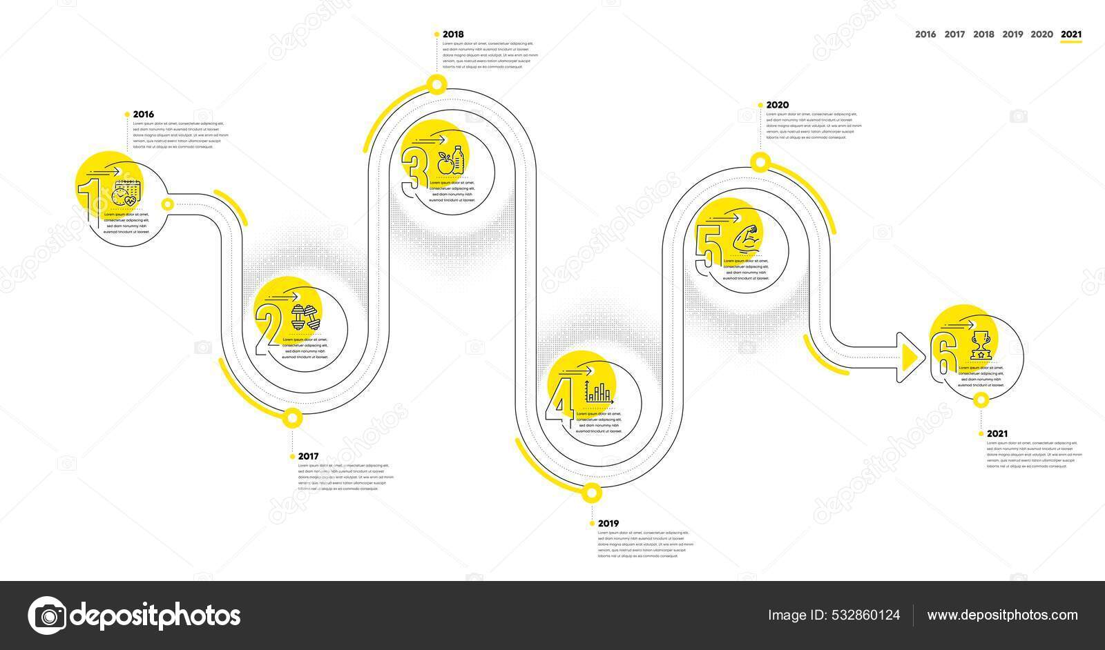 Gym Infographic Timeline Steps Journey Path Workflow Infographics Sport ...