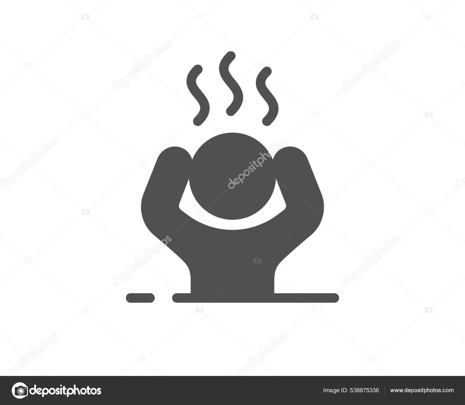 Difficult Stress Icon Anxiety Depression Panic Sign Mental Health ...