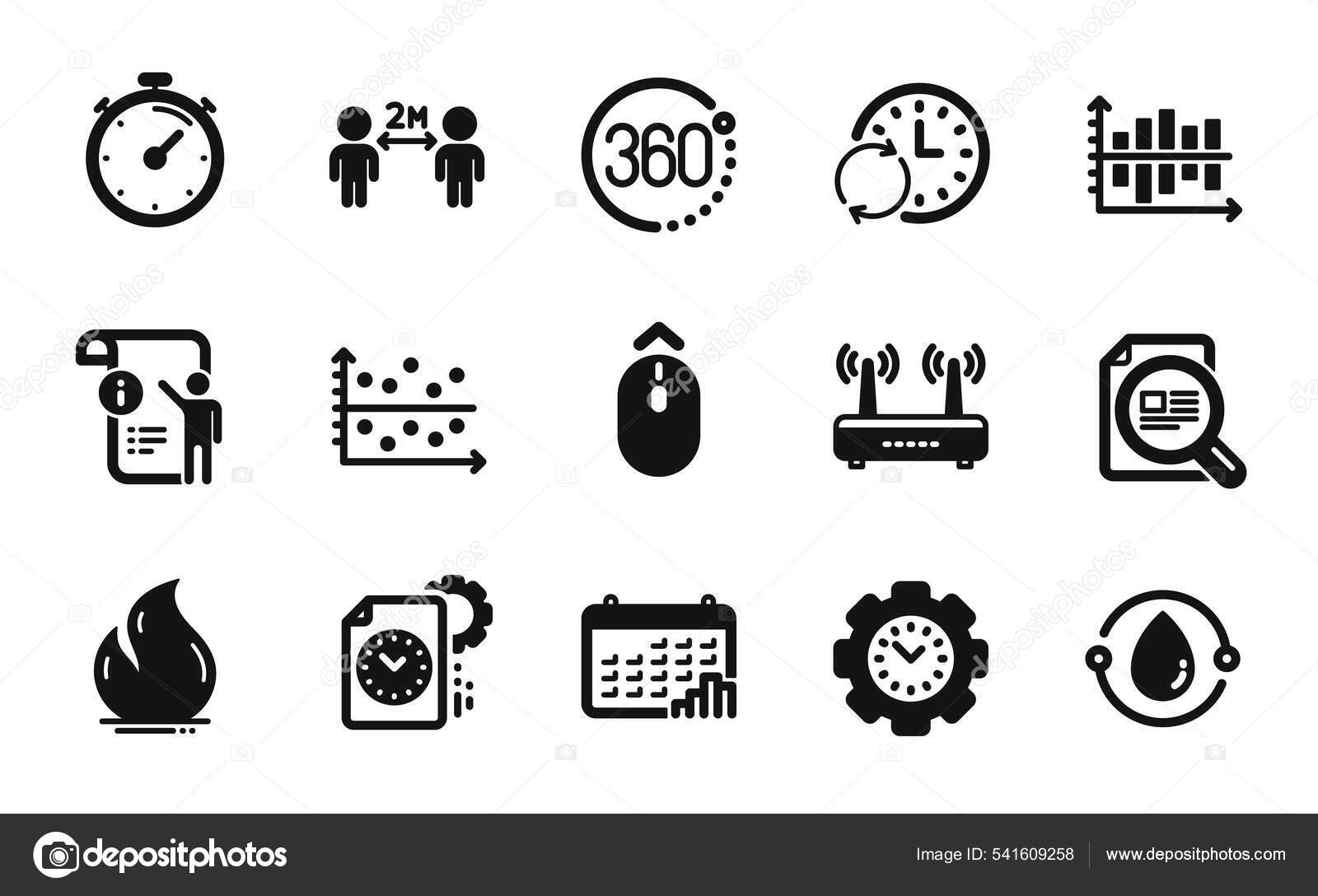 Vector Set Time Management Timer Wifi Icons Simple Set Social Stock ...