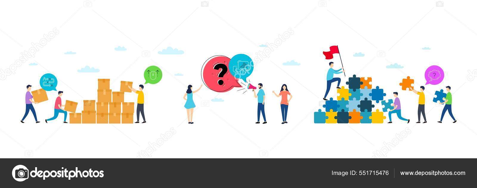 Swipe Graph Chart Journey Path Minimal Line Icons People Characters Stock Vector by ©Blankstock ...