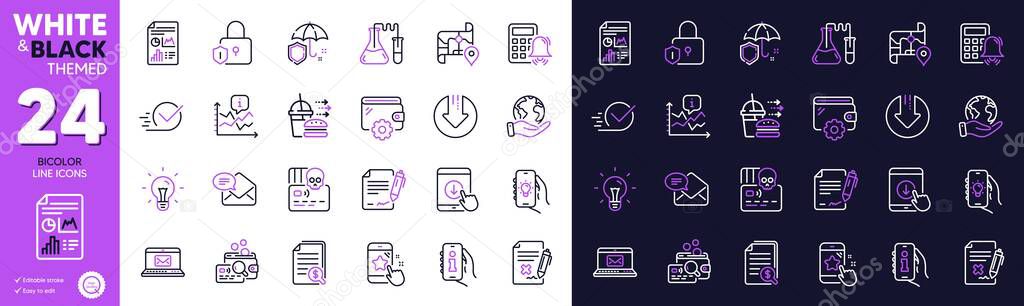 Estampado plano icono documentos Vector Art Stock Images | Depositphotos