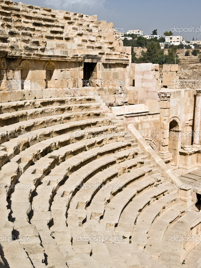 Amphitheater in Jerash Stock Photo by ©dbajurin 25743413