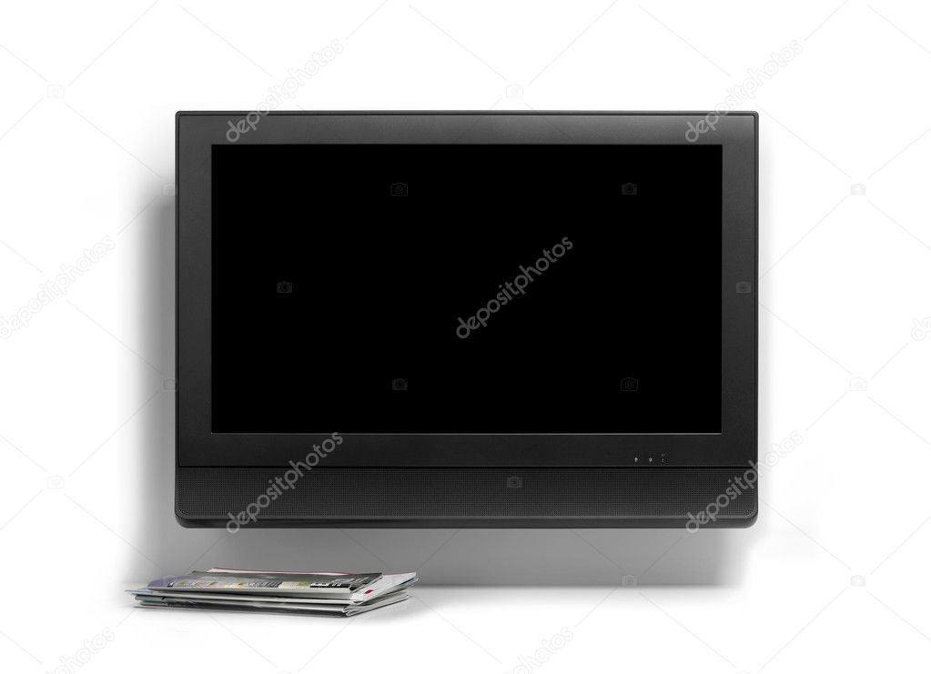 Tv on a wall — Stock Photo © ABBPhoto #23224740