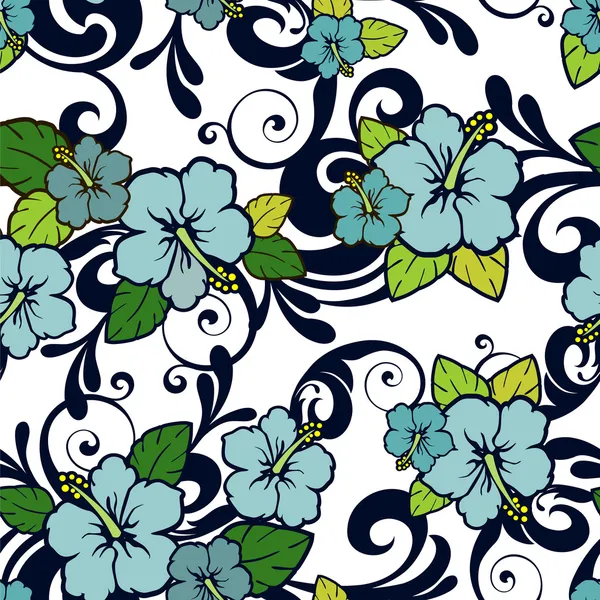 Blue hibiscus Vector Art Stock Images | Depositphotos