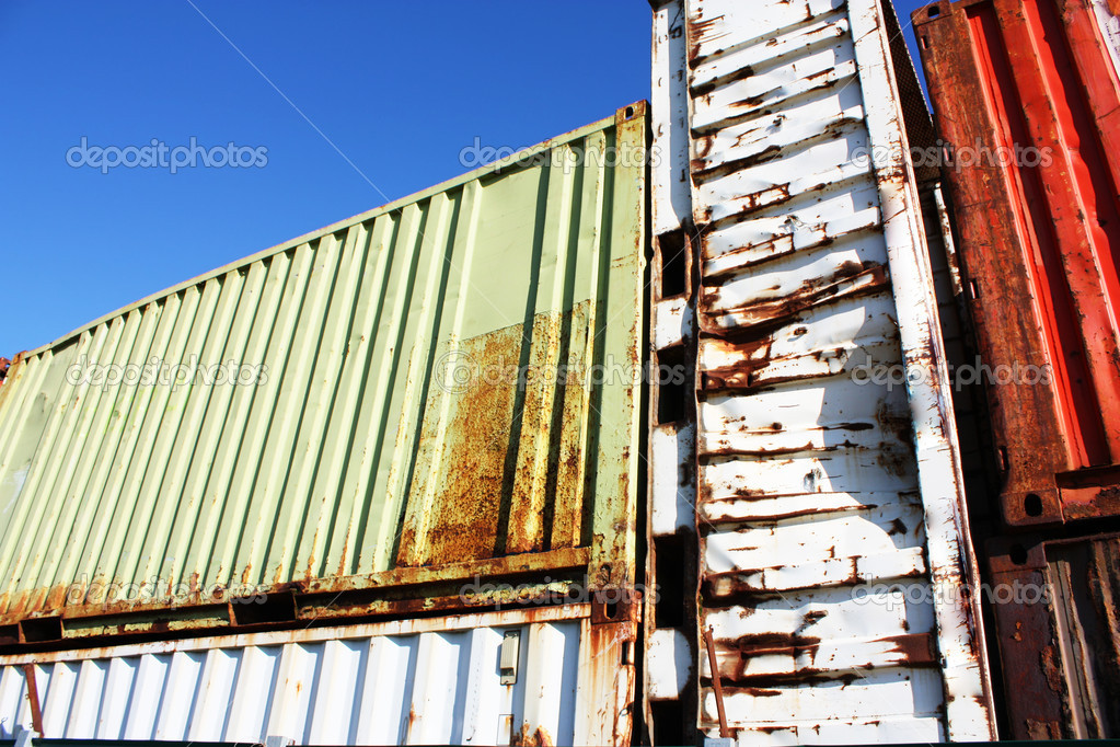 Old rusty containers Stock Photo by ©tinoni 17437723 Old rusty containers Stock Photo by ©tinoni 17437723