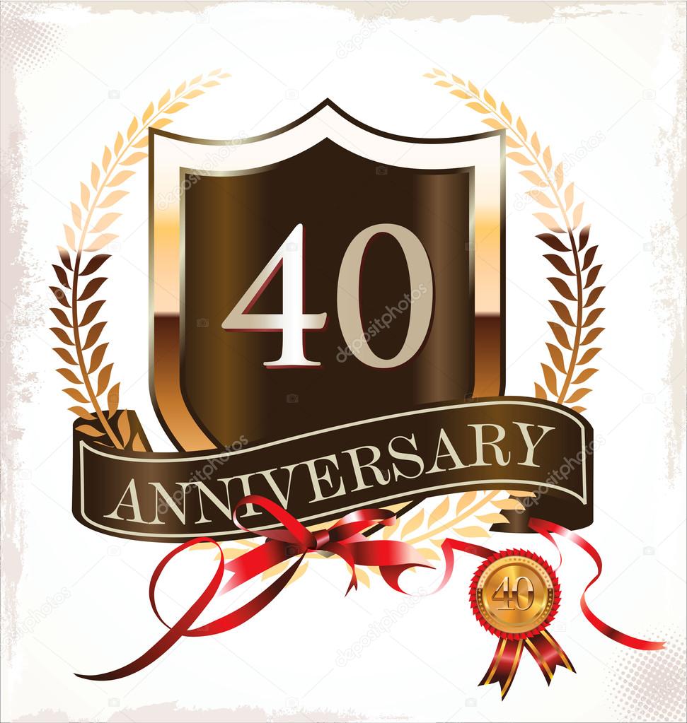 Anniversary sign collection, retro design Stock Vector Image by ...