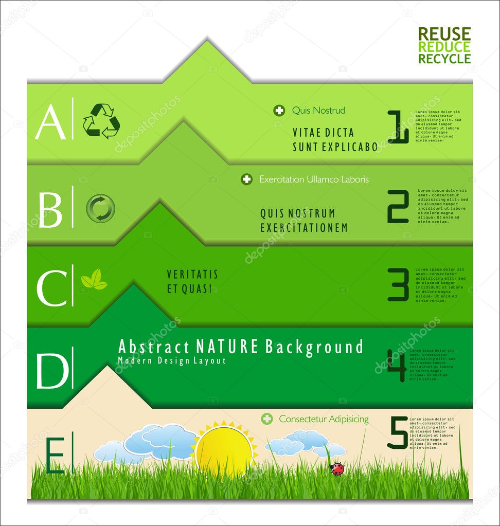 Modern nature design layout Stock Vector by ©totallyout 32908915