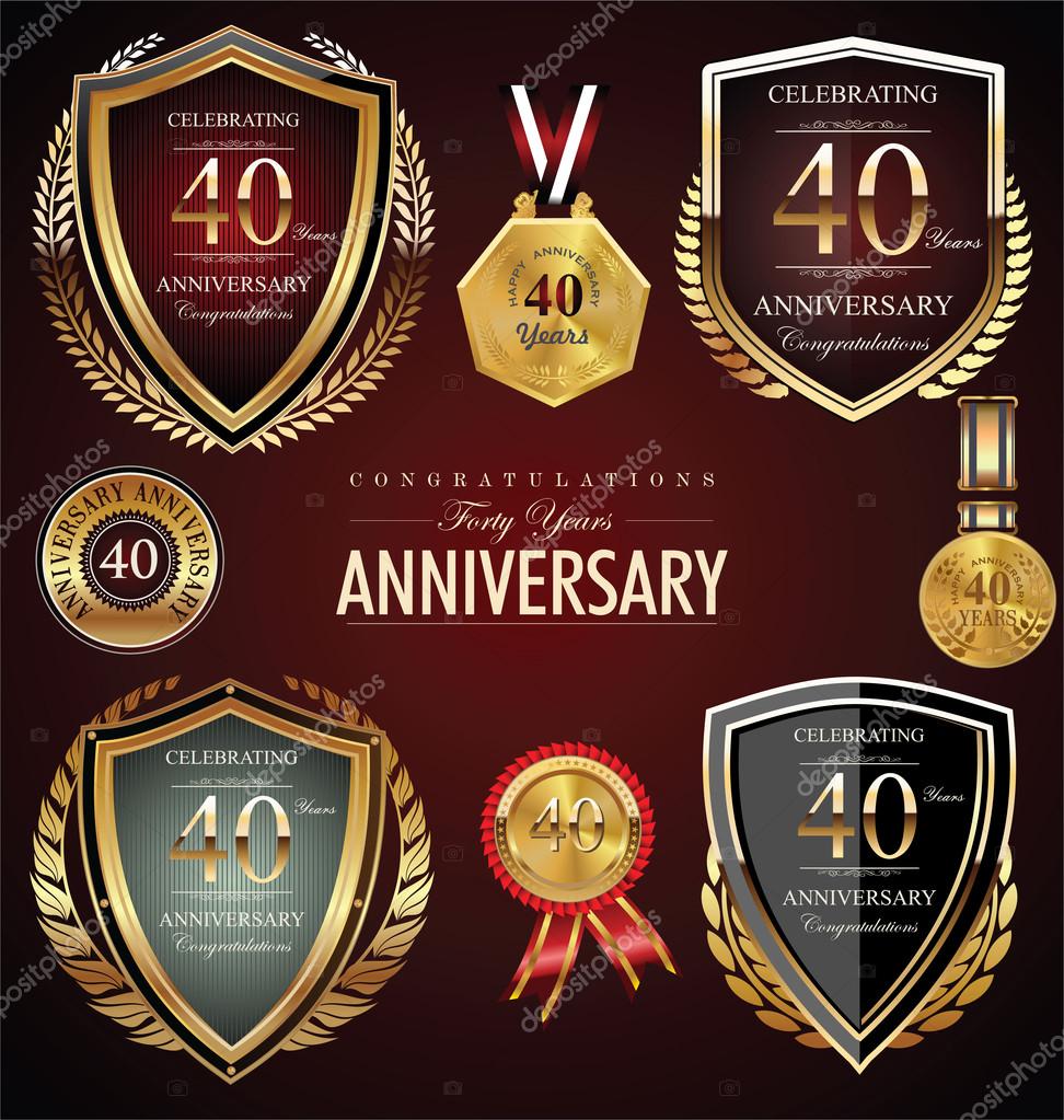 Anniversary retro background Stock Vector Image by ©totallyout #36005533